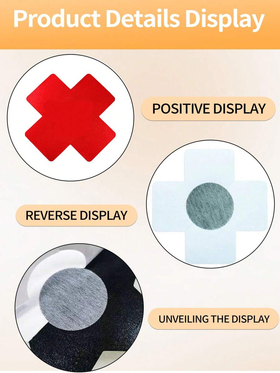 5pairs(10pcs/Pack) Women's Nipple Covers With Satin Smooth Surface And ...