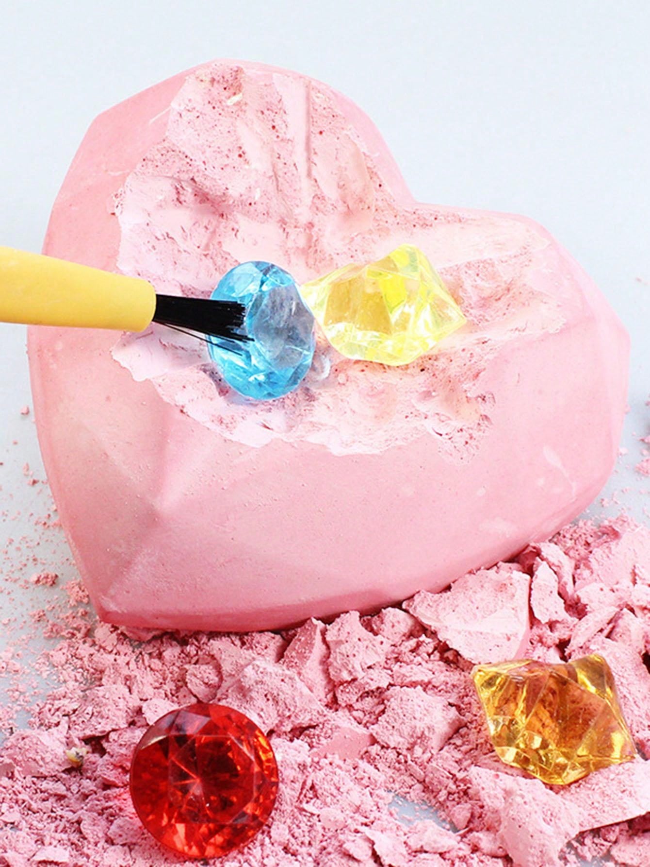 Archaeological Digging Gem Diy Treasure Digging Fossil Heart-Shaped ...