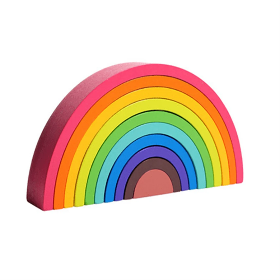 Rainbow 10-Layer Arch Building Blocks, With & Educational Toy For ...