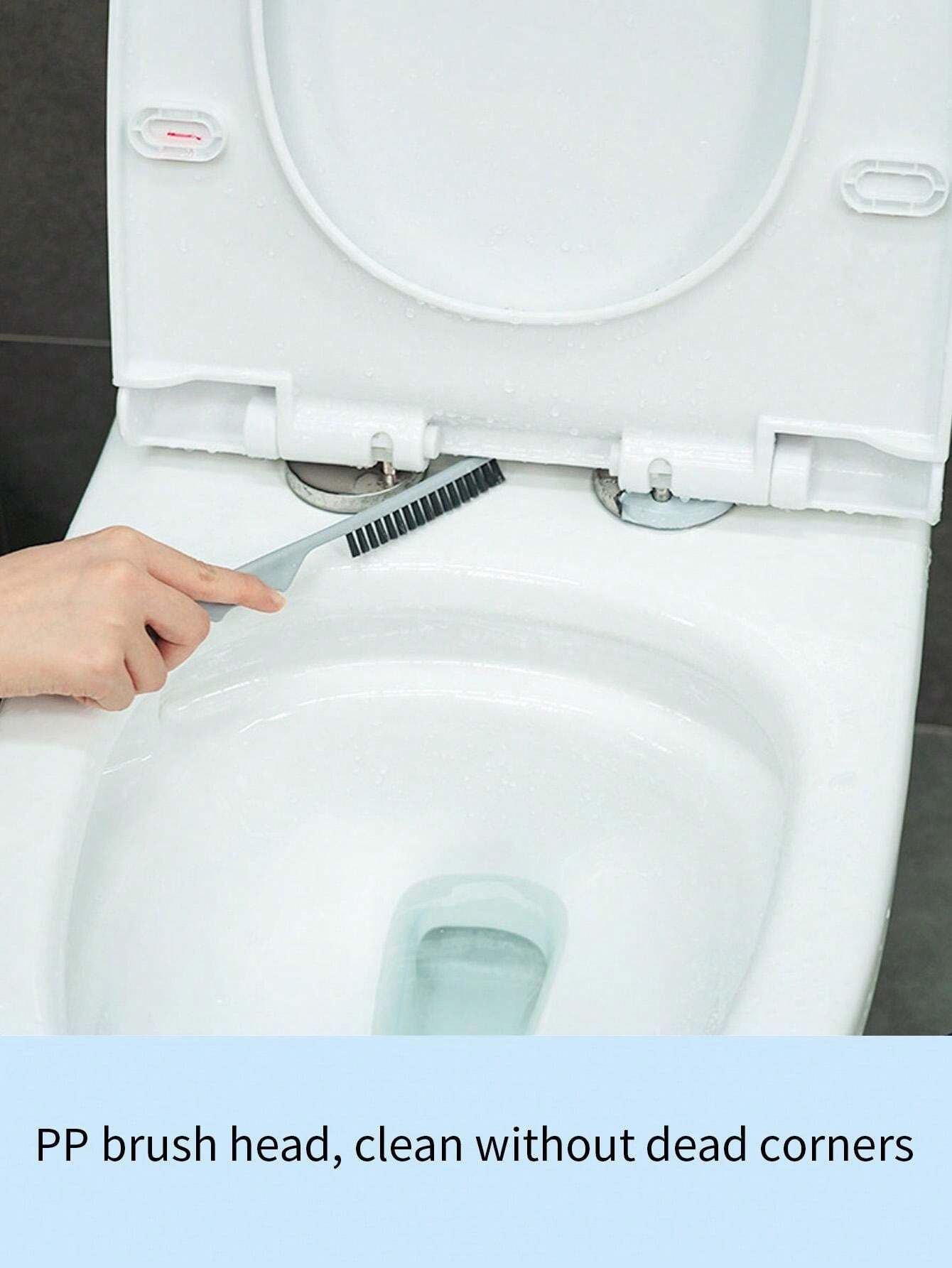 1 Set (Big Brush + Small Brush + Hook) New Toilet Brush With No Dead ...