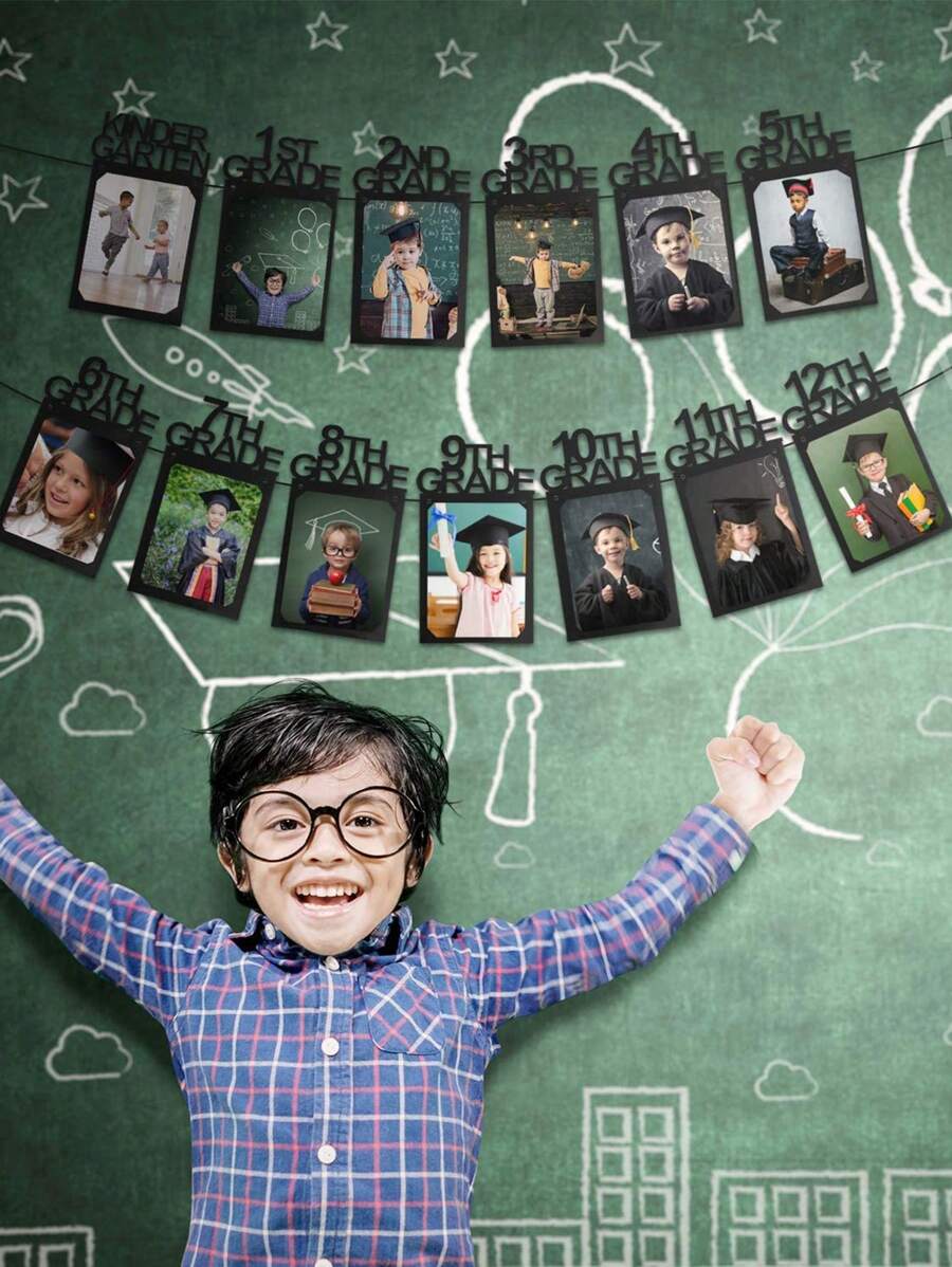 13pcs Graduation Party Decorations 2024 Graduation Photo Banner For ...