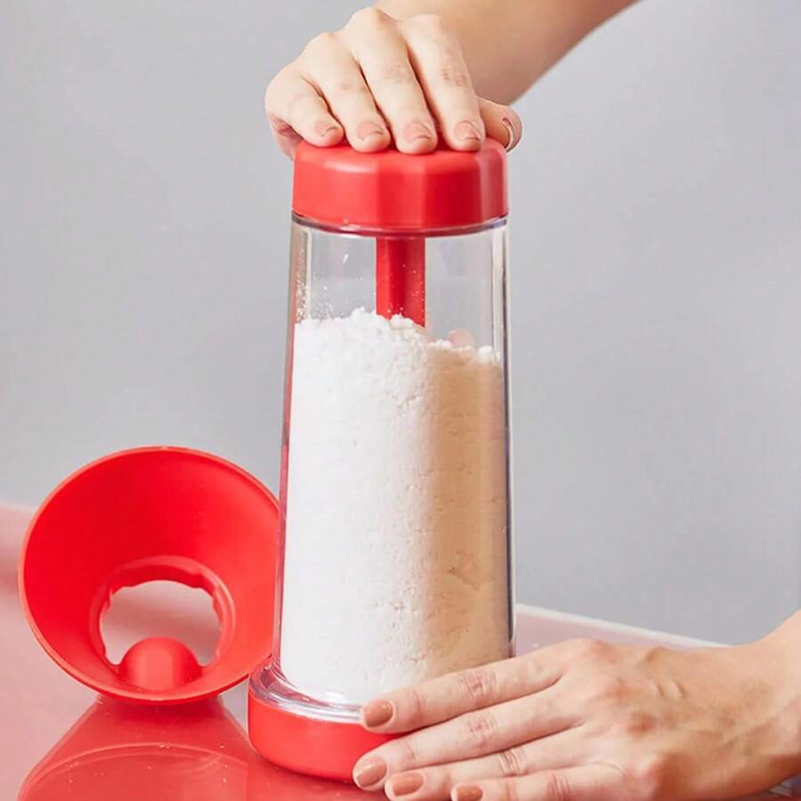 Flour Mixer Handheld Rotating Flour Sieve Cup, Kitchen Baking Tool ...