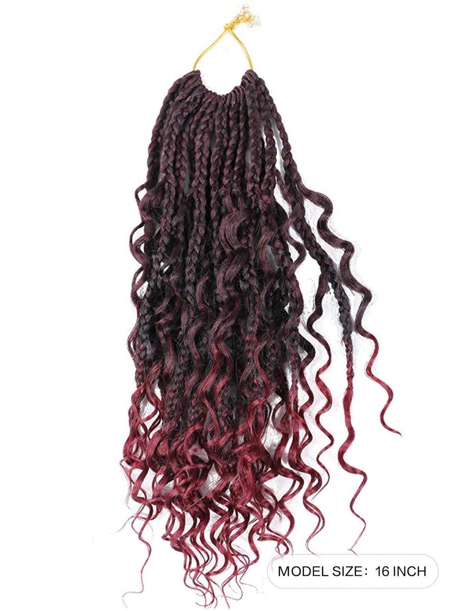 6Packs Boho Box Braids Crochet Hair, Bohemian Crochet Box Braids With ...