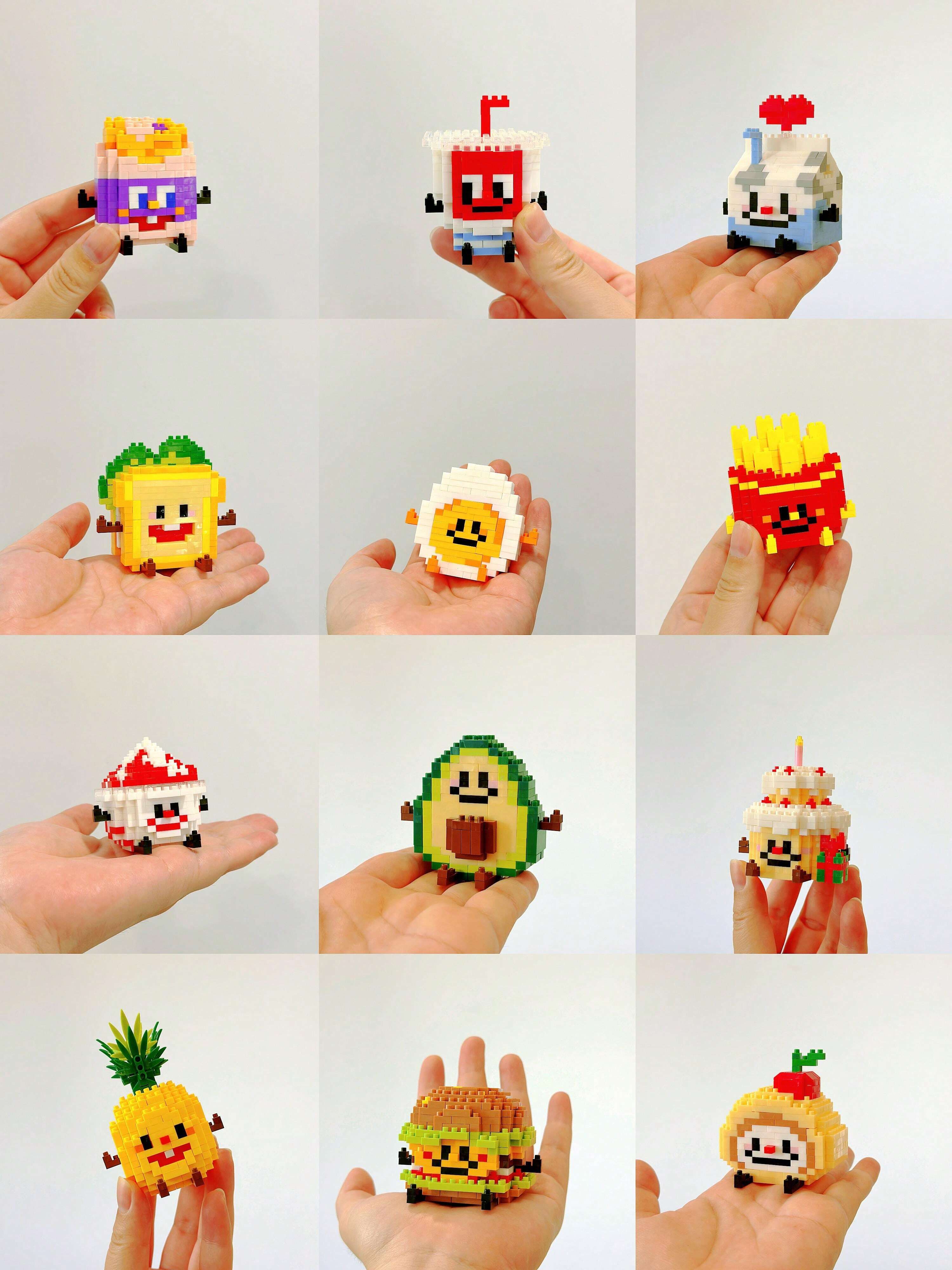 1 Food Building Blocks, Potato Chip Building Block,DIY Food Series ...