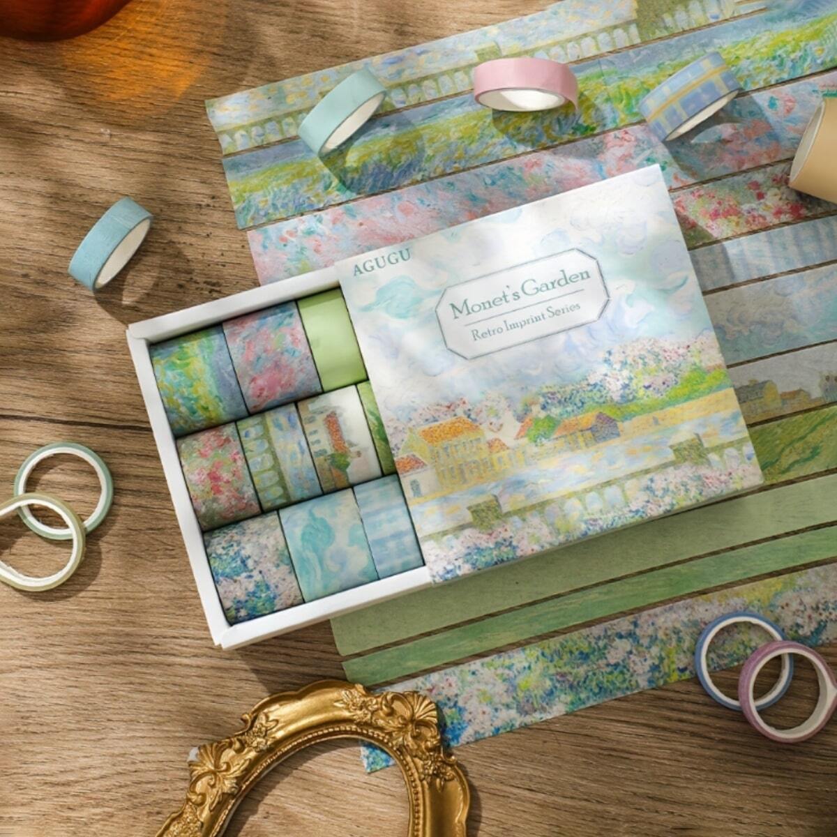 20 Rolls/Set Vintage Stamps & Ins Style Diy Sticker Kit And Paper Tape ...