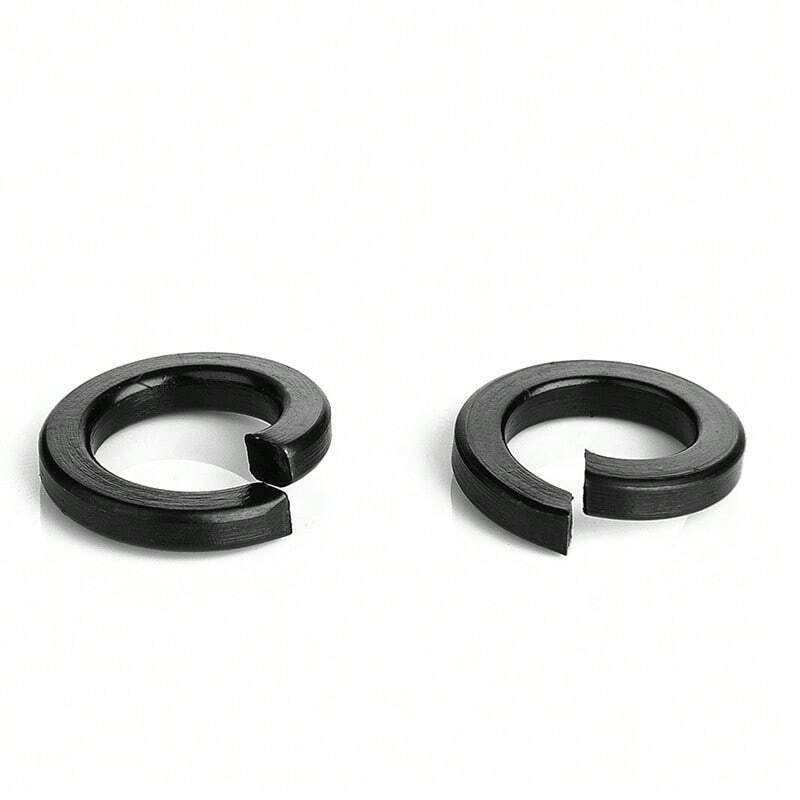 50pcs M6 M8 M10 Black Zinc Plated Carbon Steel Split Lock Washer Set ...