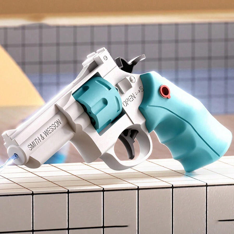Zp5 Revolver Pistol-Shaped Water Gun, Mini Size Hand-Operated Toy Gun ...