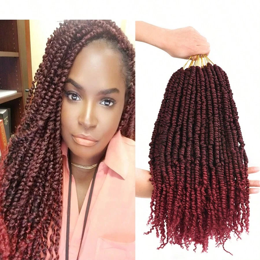 TOMO 12 18 24 Inch Passion Twist Hair Pre-Twisted Passion Twists ...