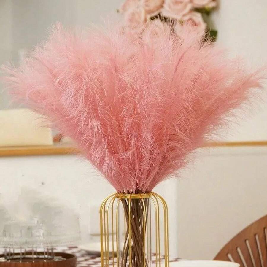 10pcs/Pack Pampas Grass Decoration Artificial Reeds Faux Reed Grass for ...