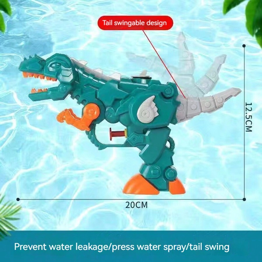 Colorful Fashionable Transforming Dinosaur Shooter Water Fighting Toy ...