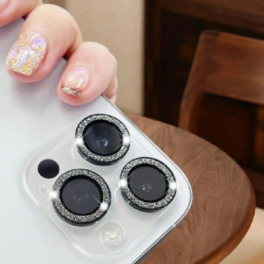 Original Color Titanium Alloy Ultra Clear Lens Film Glitter Phone ...
