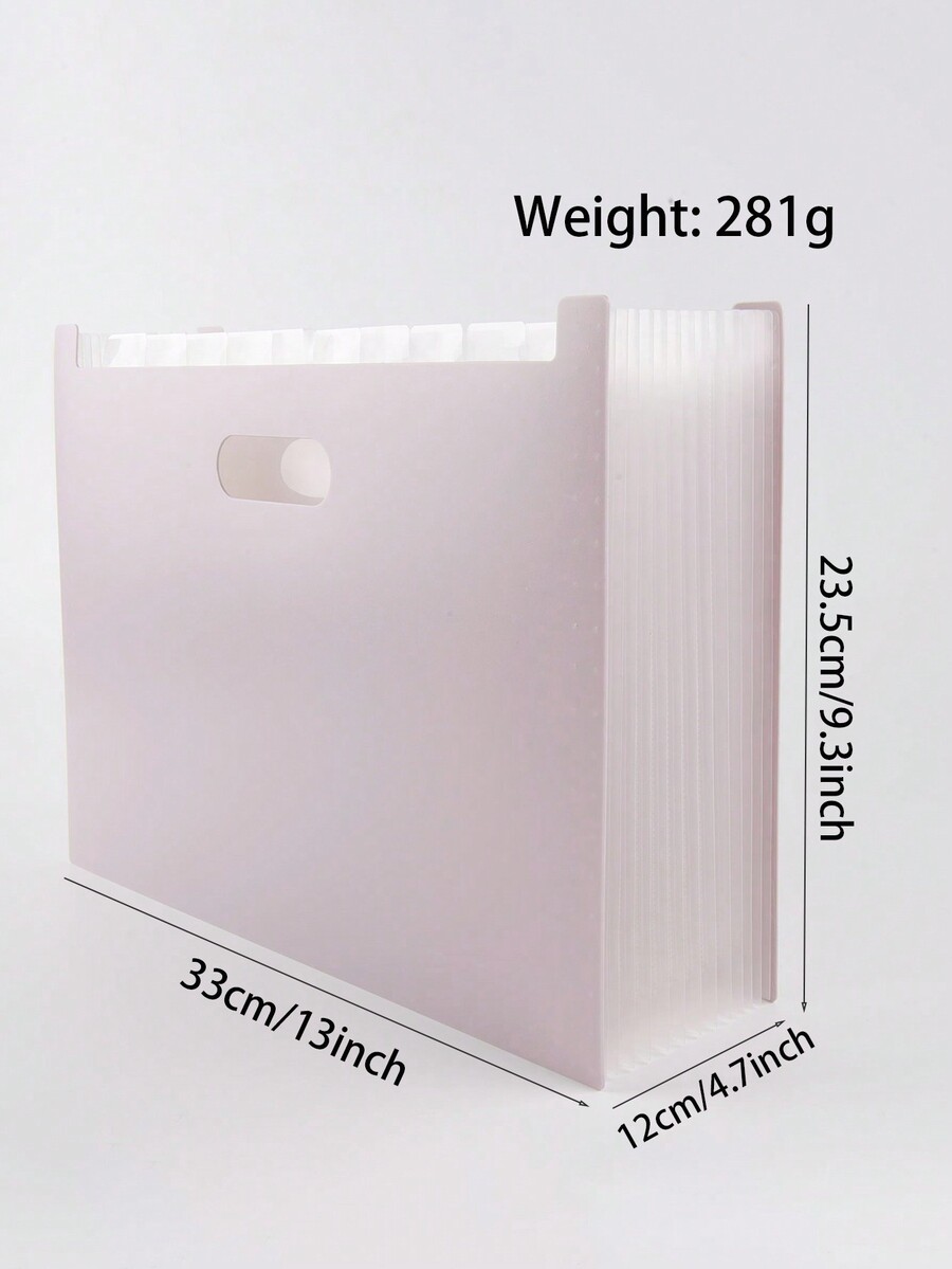 1pc White Inner Pages Desktop Standing File Folder, Multi-Purpose ...