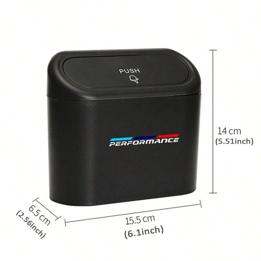 1 Piece ABS Mini Car Trash Can With Lid For BMW 1 2 3 4 5 Series X1 X2 ...