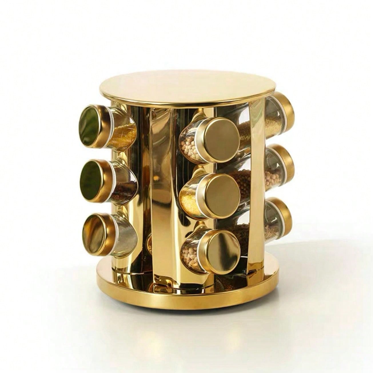 Rotating Spice Rack Kitchen, Countertop Spice Container, Useful Kitchen ...