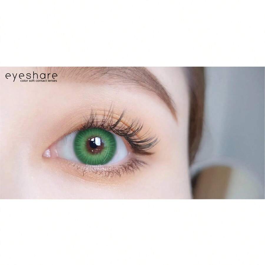 1 Pair Natural Color Lens Eyes Color Cosmetic Contact Lens Blue Green ...