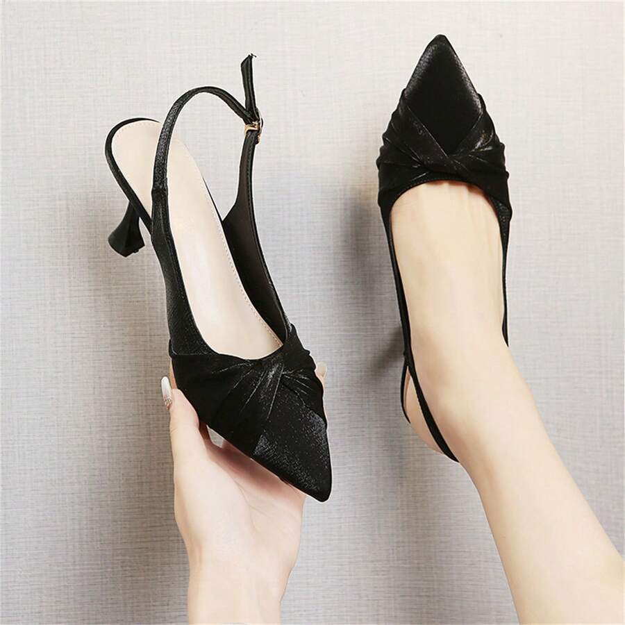 Women's Open Back Sandals, 2024 New Arrival, Small Size, Pointed Toe ...