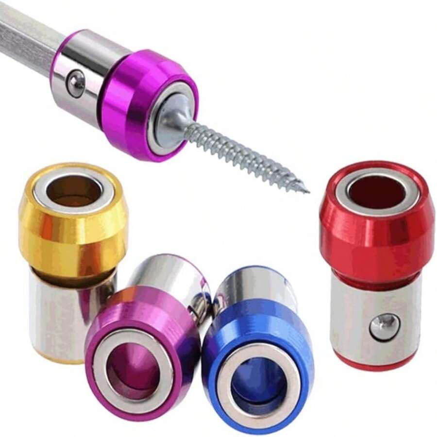 1pc Screwdriver Head Magnetic Ring, Universal 1/4 Inch 6.35mm Hex Shank ...