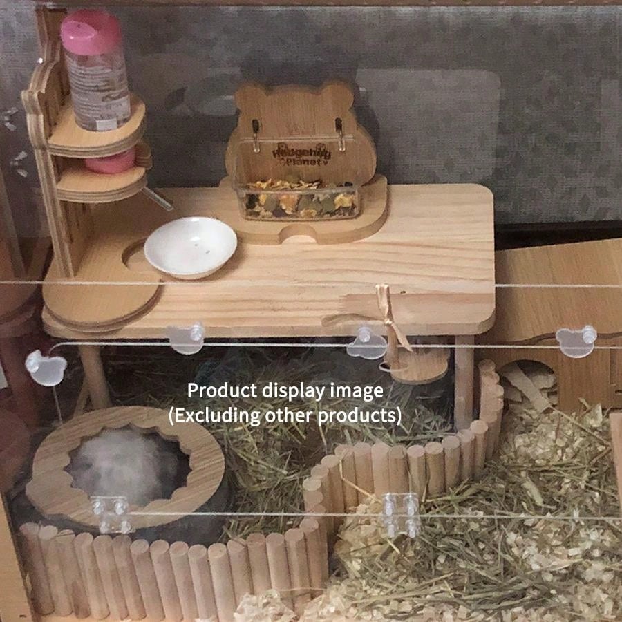 Hamster Cage Landscape Wooden Multi-Functional Platform & Loft For ...