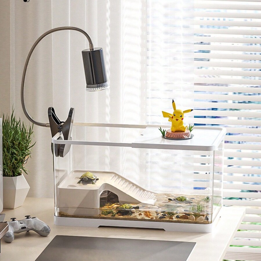 1 Psc Landscape Turtle Tank New Home Small And Medium-Sized Aquarium ...