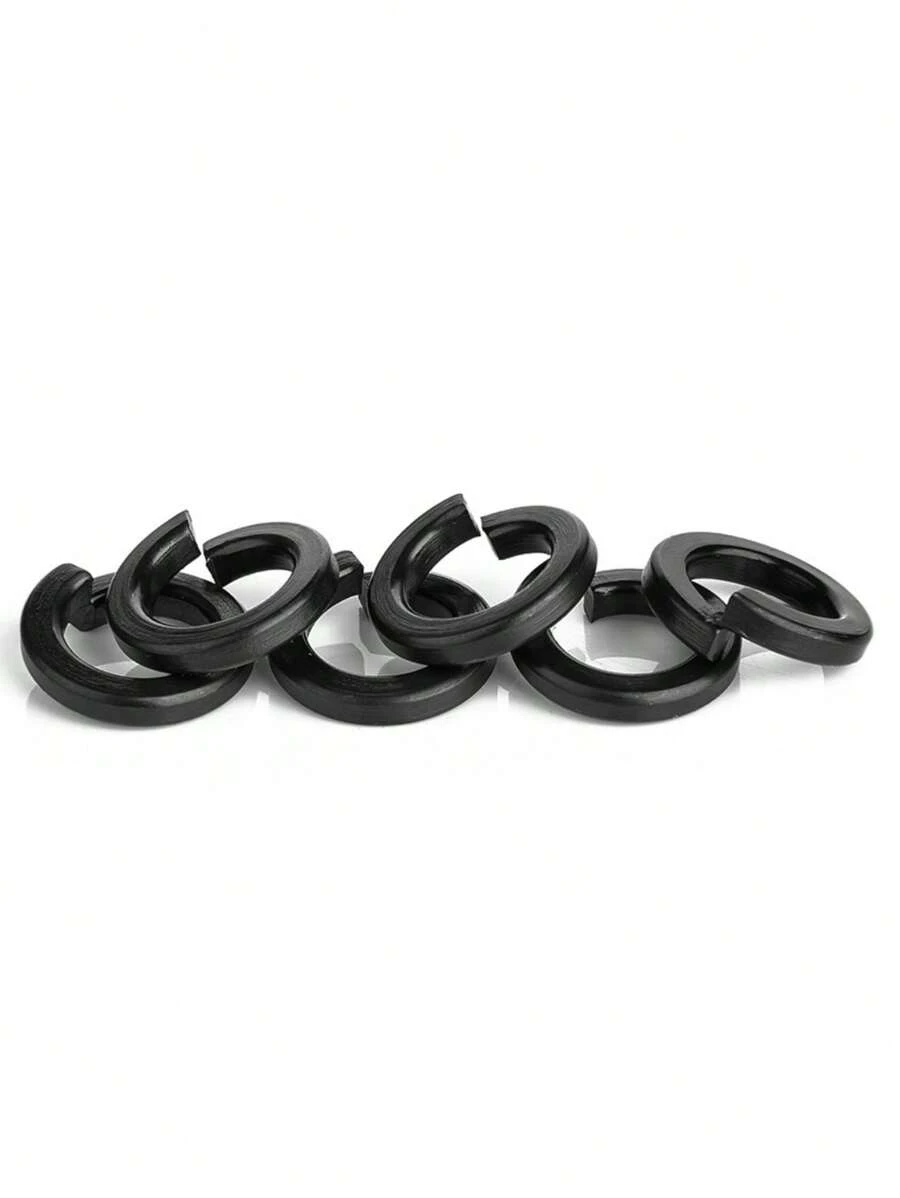 50pcs M6 M8 M10 Black Zinc Plated Carbon Steel Split Lock Washer Set ...