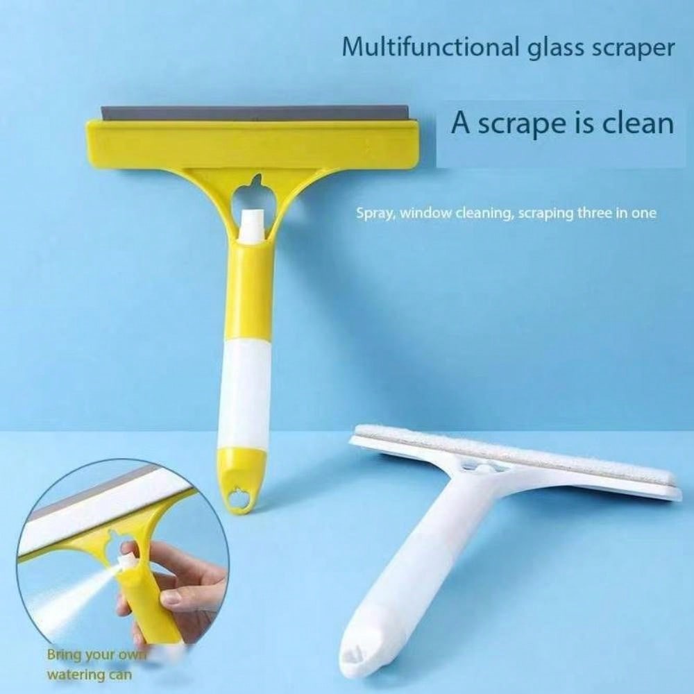 Non-Slip Glass Scraper With Premium Rubber And Plastic Handle - Easy To ...