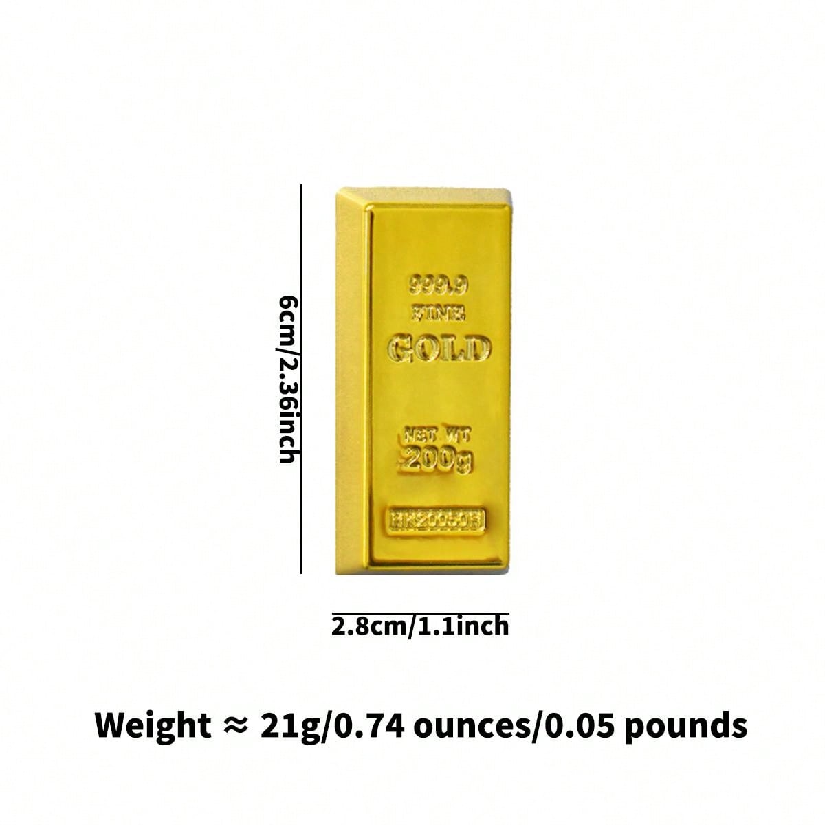 Refrigerator Magnet Imitation Gold Brick Advertising Prop Gold Bar ...