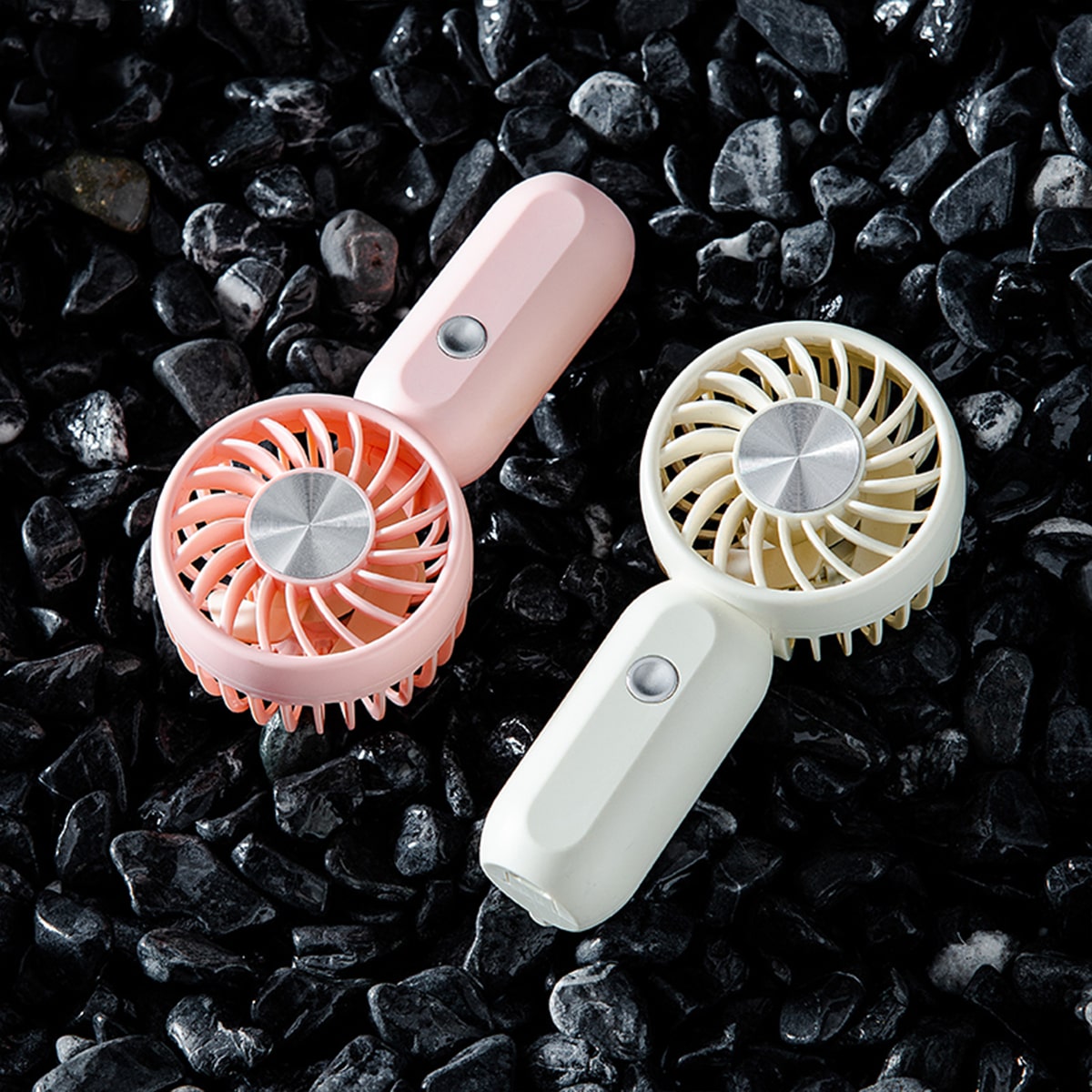 1pc Portable Handheld Candy Color Fan With Rechargeable 500mah Battery ...
