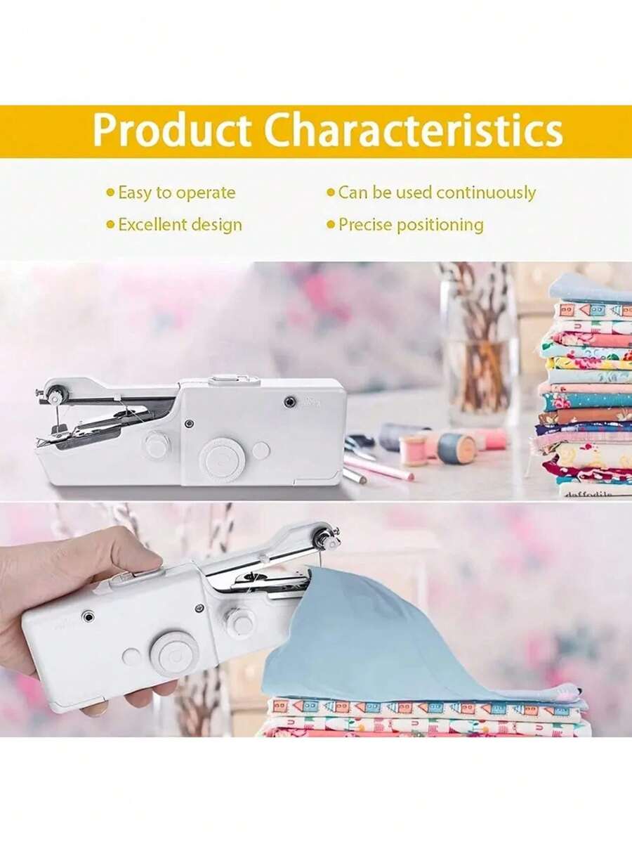 Portable Mini Sewing Machine Electric Handheld Household Sewing Machine ...