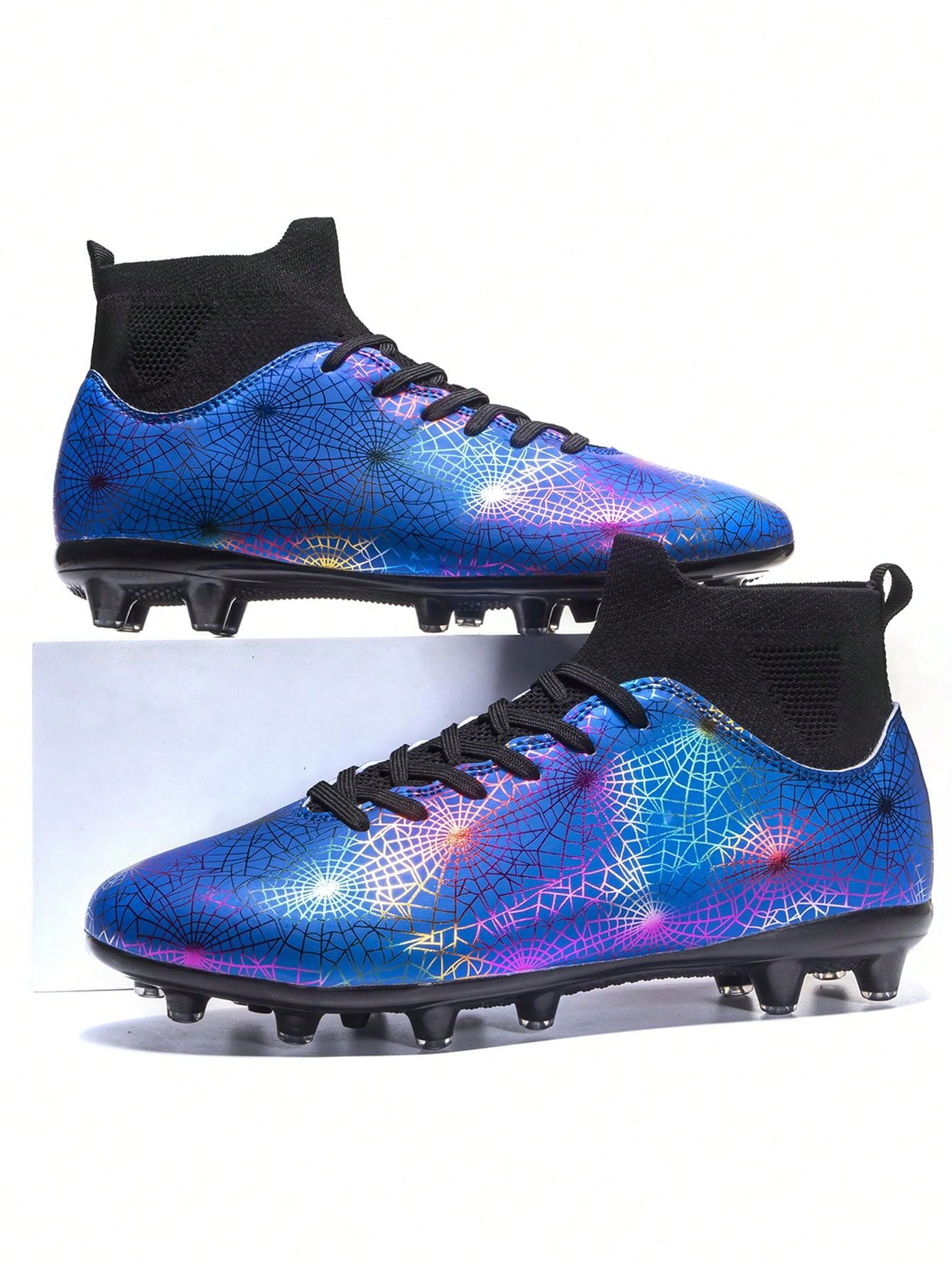 High-Top Professional Soccer Shoes Studs Unisex Outdoor Football Boots ...