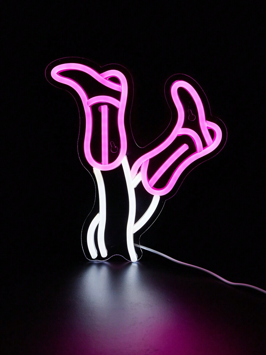 1pc Boots For Women Led Neon Sign Neon Signs For Wall And Table Decor Light Up Signs Usb Powered