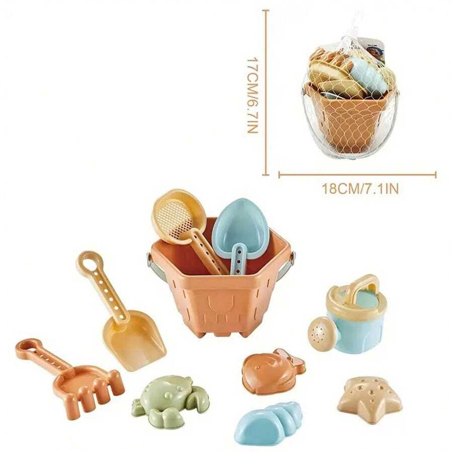 10pcs Beach Toys Set - Sand Box Toys For Kids Outdoor Fun - Engineering ...