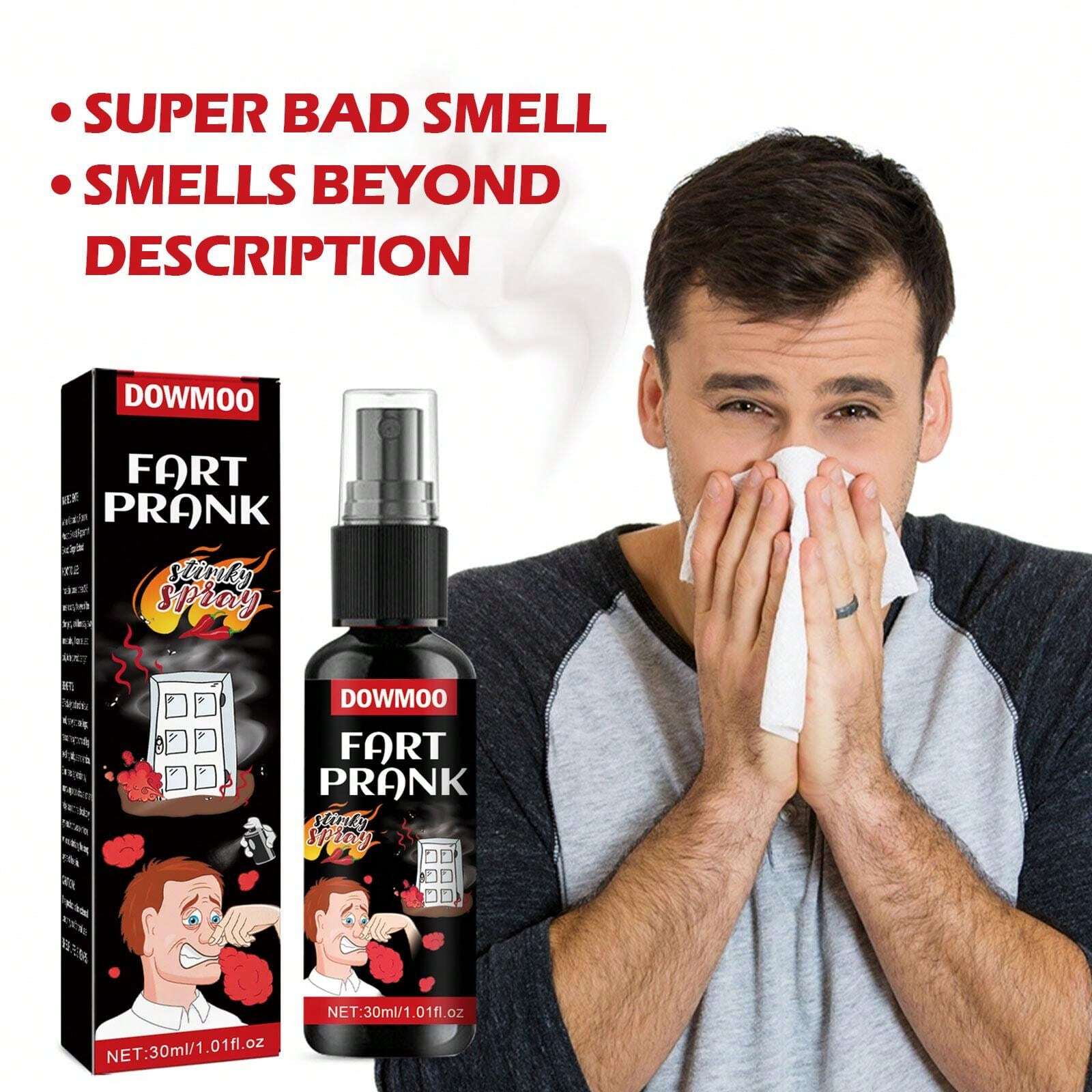 DOWMOO Funky Fart Pepper Spray Pranks Entertainment Liquid Funky Pranks ...