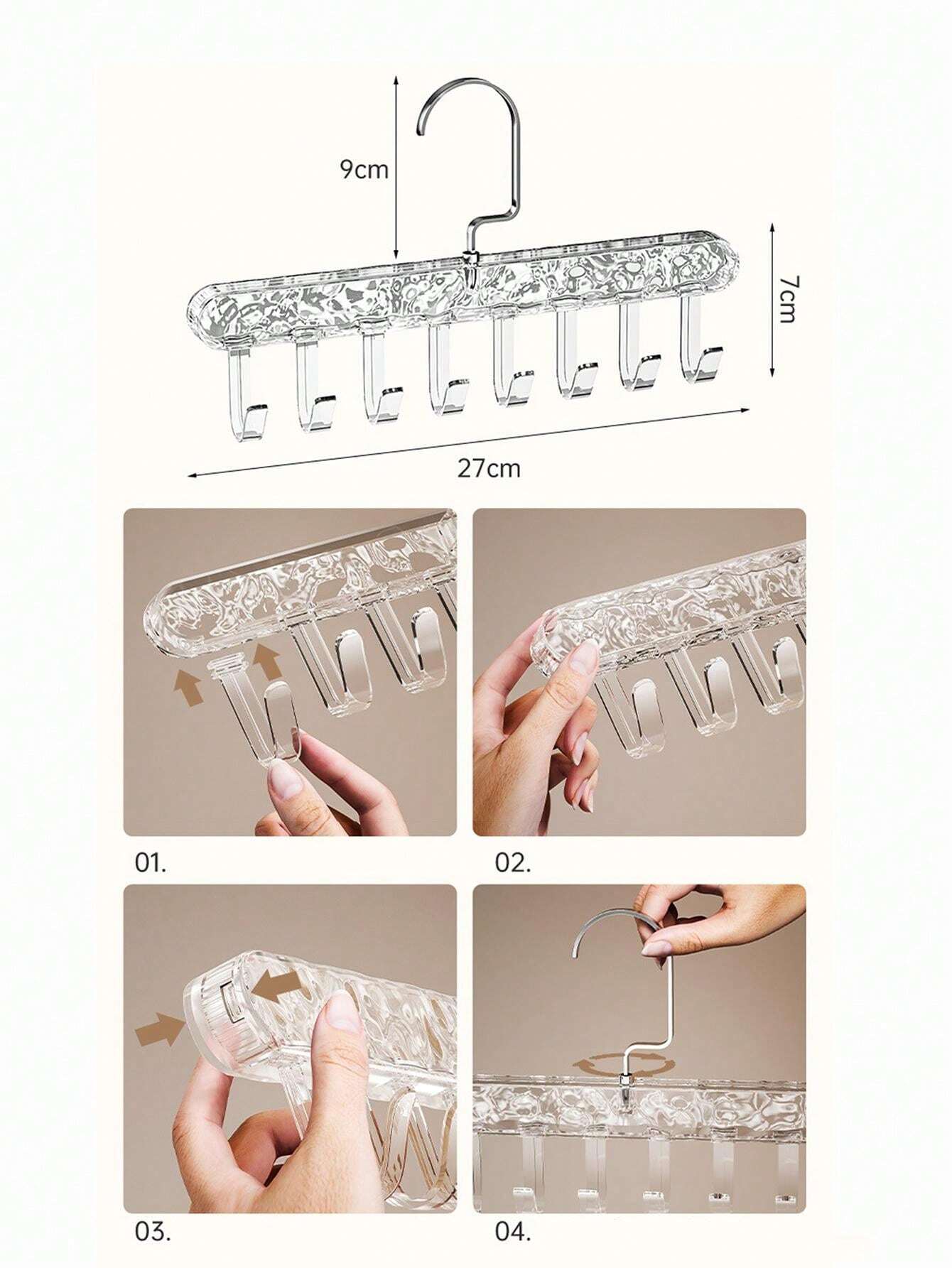 Luxury Multifunctional Hanger For Camisoles And Underwears, With Wave ...