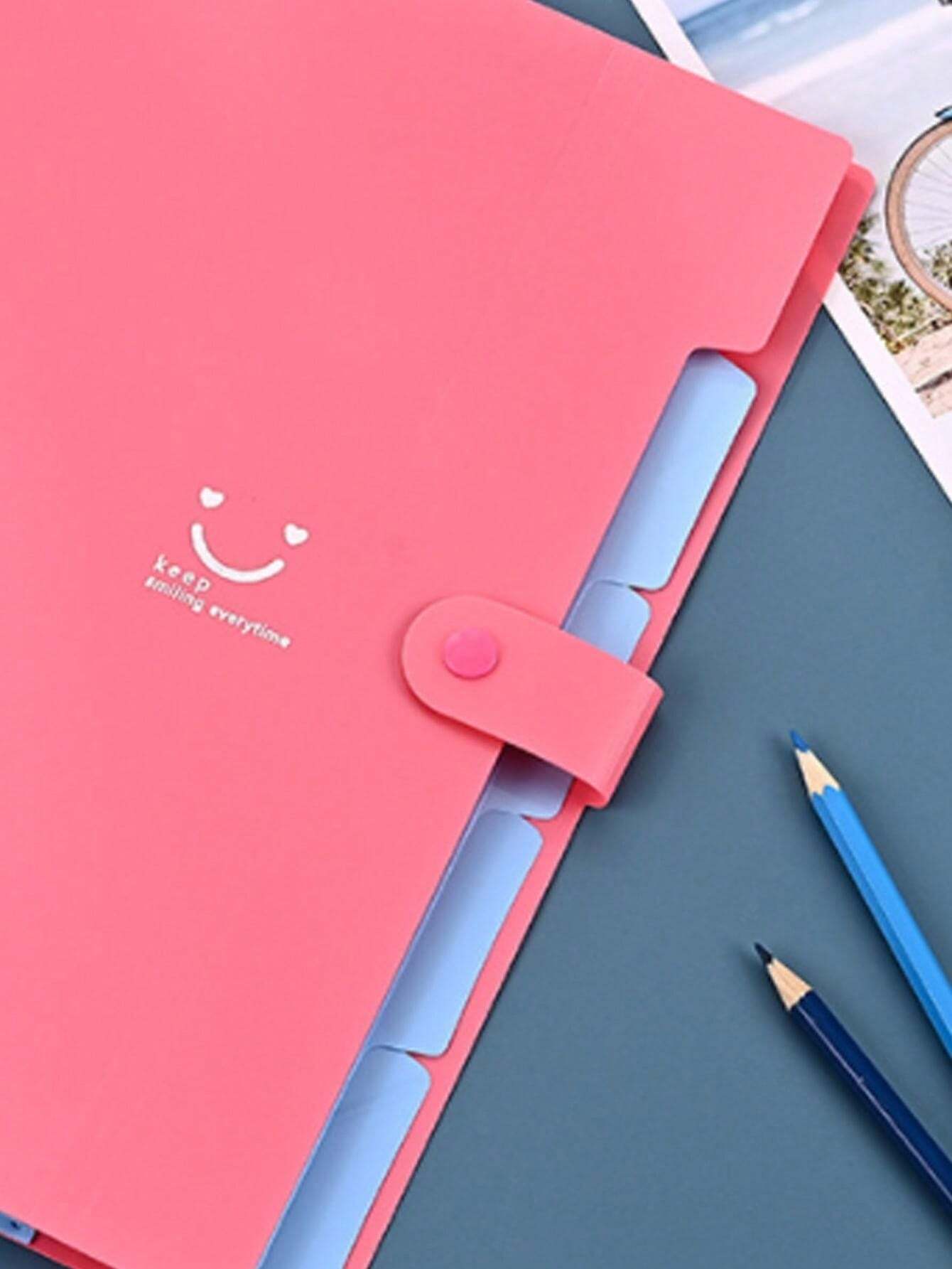 Accordion File Folder With Multiple Compartments Made Of Plastic | SHEIN UK