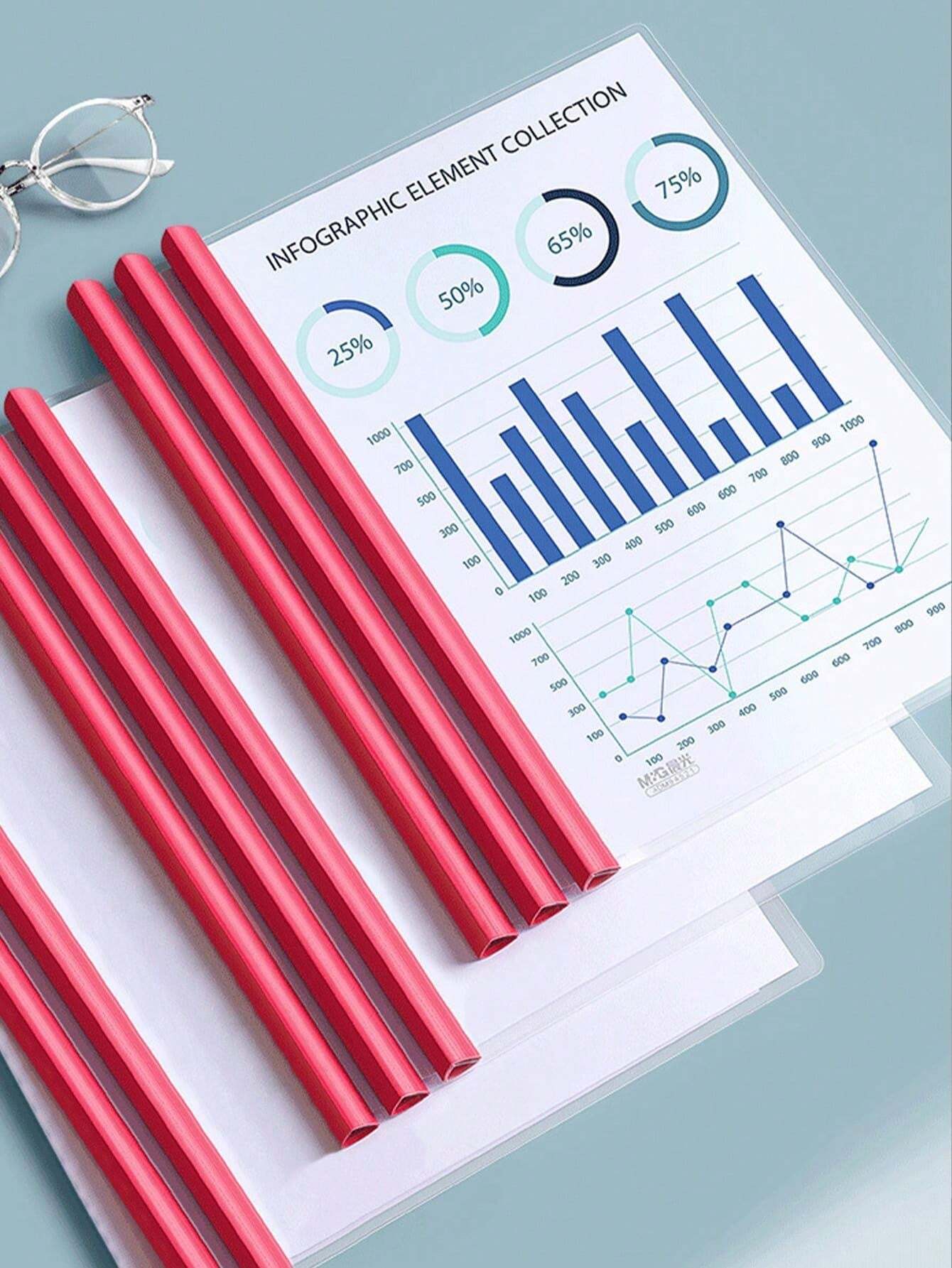 Transparent Plastic Telescopic Rod Clip Board, File Folder, Document ...