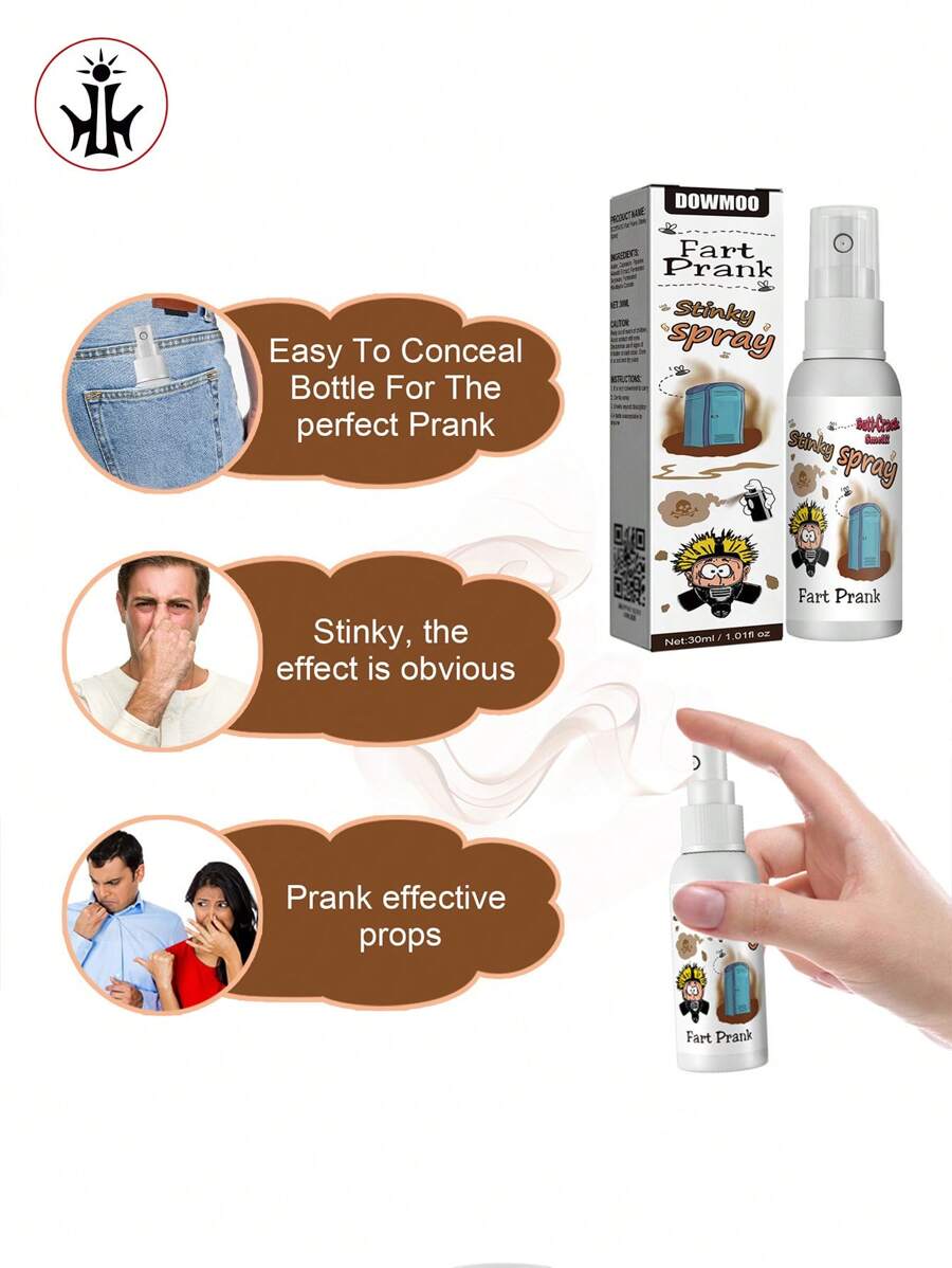 1pc Fart Spray, April Fool's Day Prank Toy, Liquid Stink Bomb For Jokes And Entertainments ...
