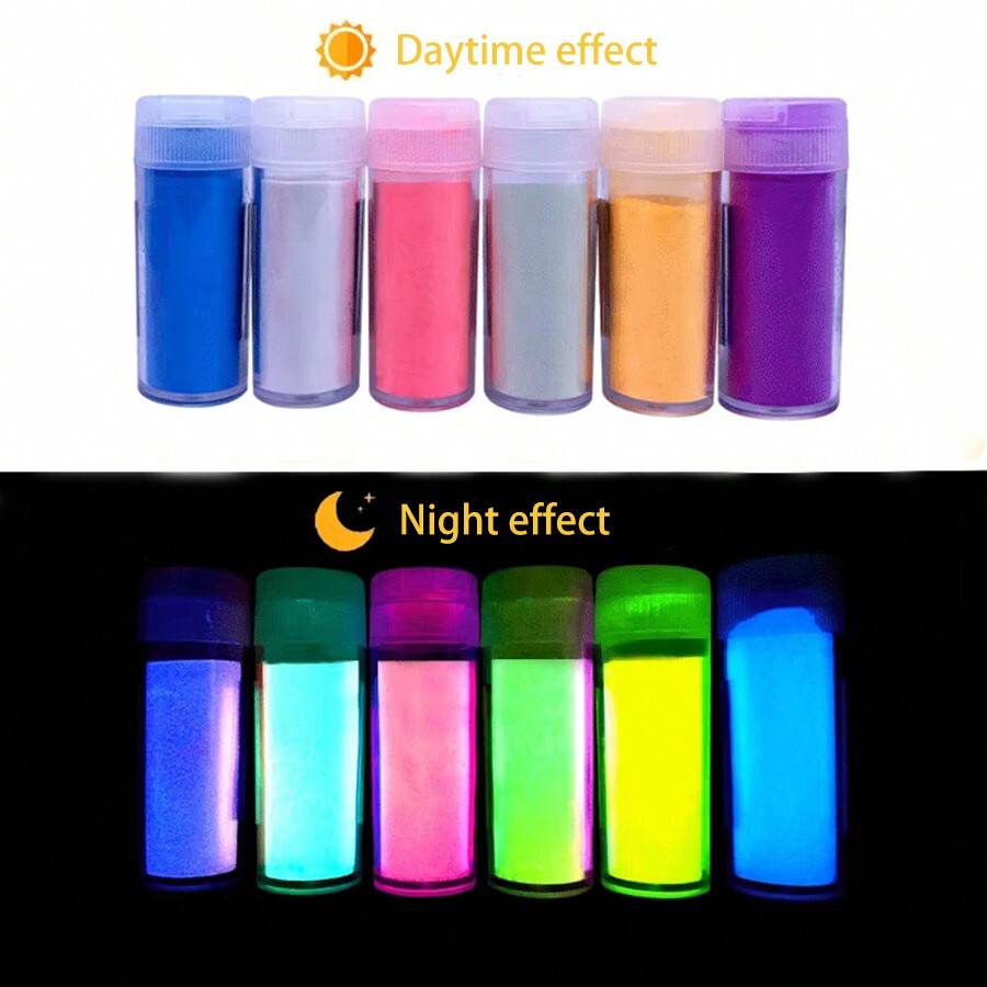 1 Frasco De Pó Luminoso De 20g (0.7oz) Pó Luminoso De Longa Duração E ...