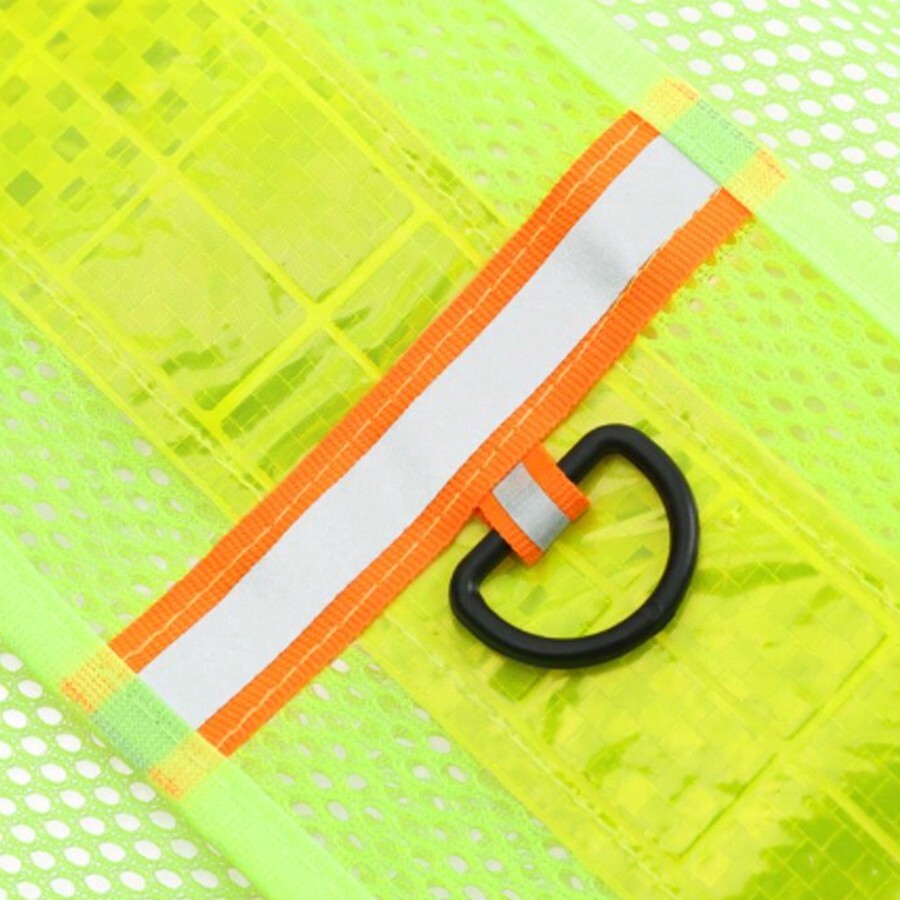 Reflective Safety Vest With Pvc Reflective Strips, Safety Yellow Mesh ...