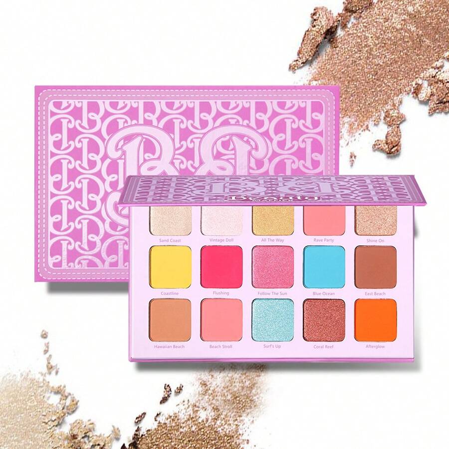15-Color Eyeshadow Palette In Brilliant Colors For Free Combination Of ...