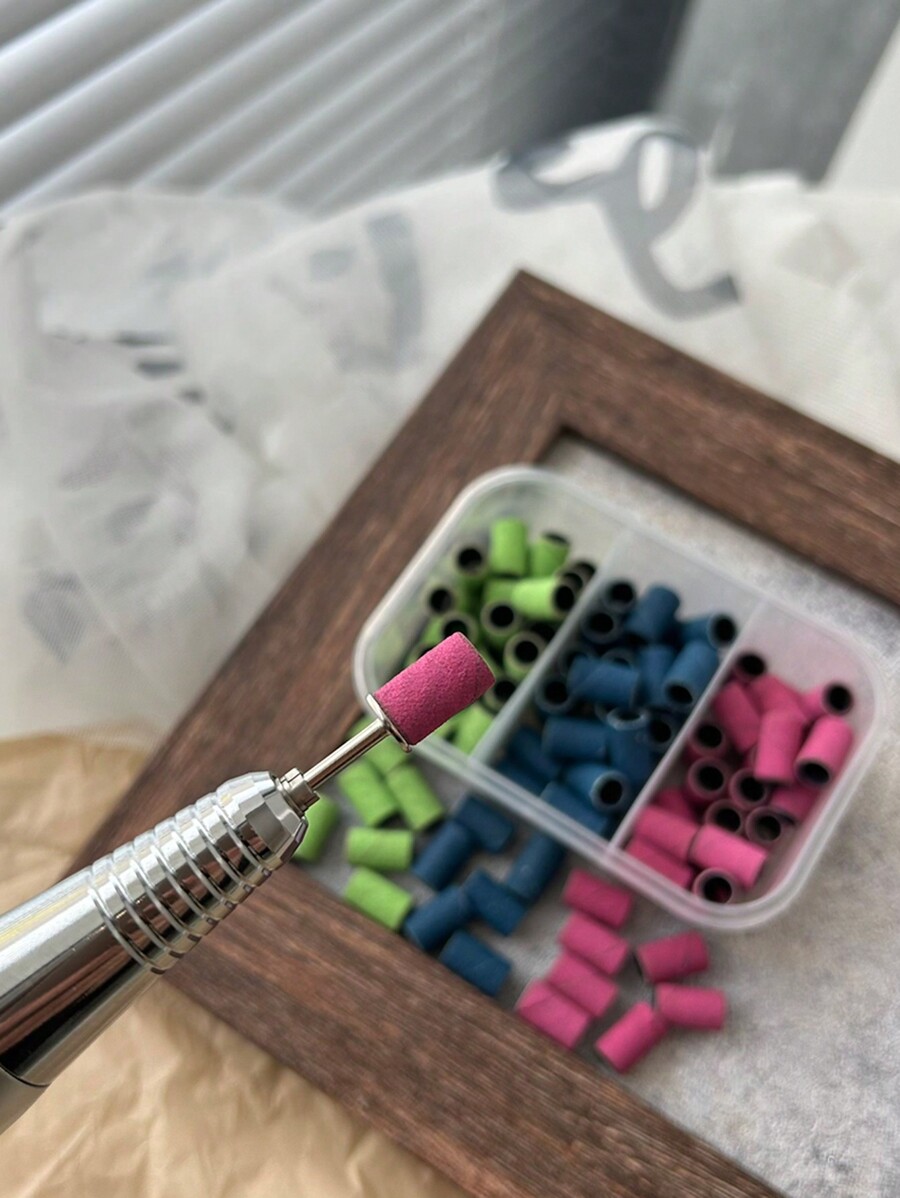 Manicure Tool Set With Sanding Ring, Sanding Head And Colorful Sanding ...