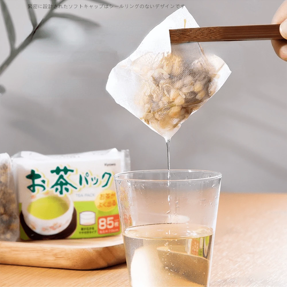 85pcs Japanese Tea Bags Filter Bags Disposable Single-Use, For Brewing ...