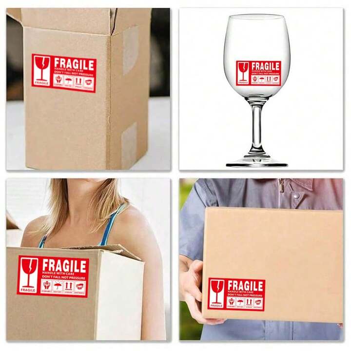 120pcs Fragile Handle With Care Labels Stickers For Moving, Glass ...