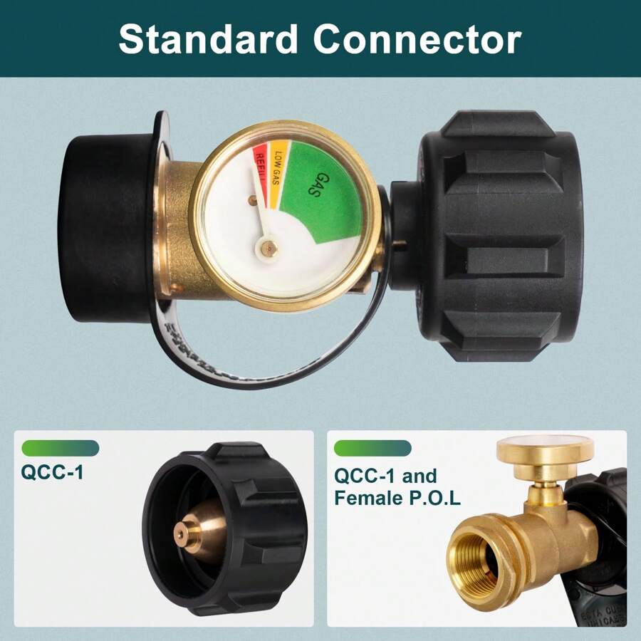 1pc Propane Tank Pressure Gauge For 5-40lb Propane Tank, Level ...