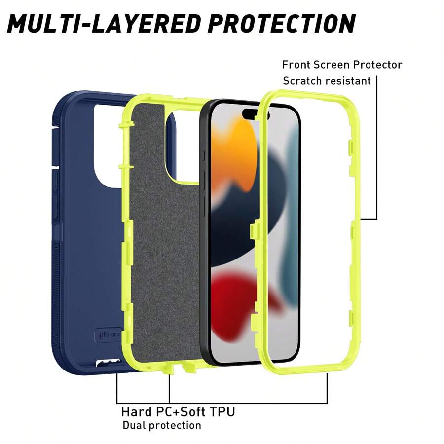 Iphone 16 Iphone Case (Multilayer Protection) [Shockproof] [Drop-Proof ...