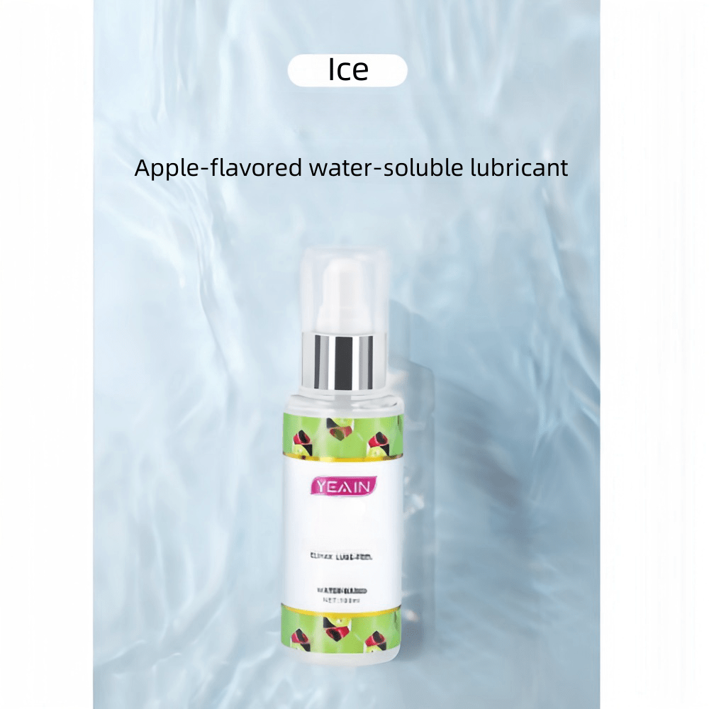 1PC 3.4 FL OZ(100ML) Ice Apple Flavor Water Soluble Lubricant, Safe For ...