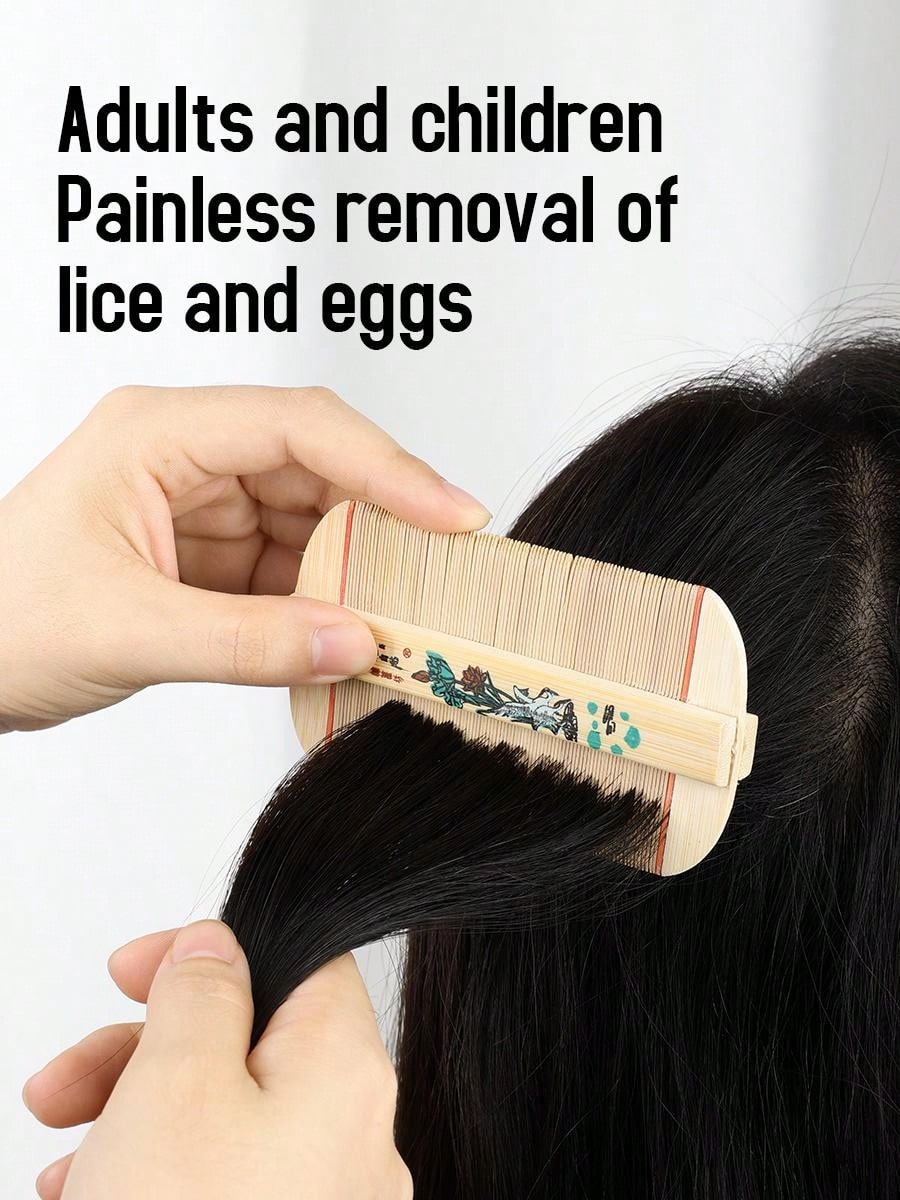 Lice Comb With Extra Fine Teeth, Children's Head Lice & Nits Removal ...