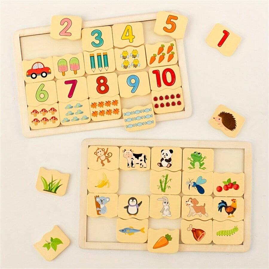 1pc Children's Cartoon Enlightening Cognitive Number & Animal Themed ...