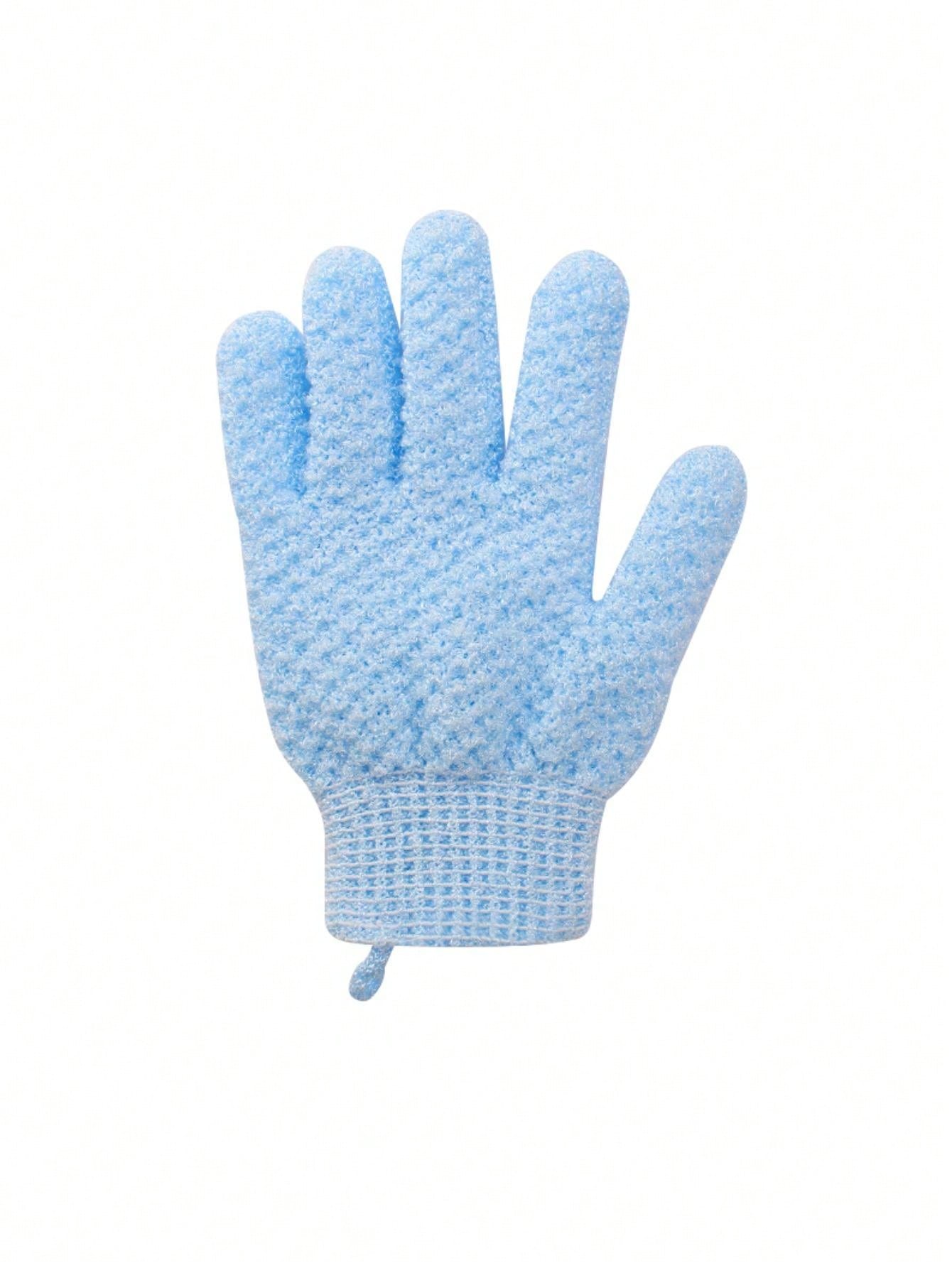 A Pink And Blue Bath Glove, Rub The Bath Towel, Rub The Back, Rub The ...