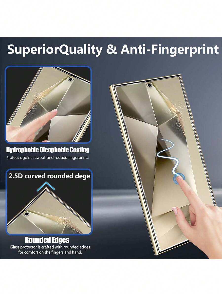 5pcs High Definition Tempered Glass Film For Samsung Galaxy S24 Ultra ...