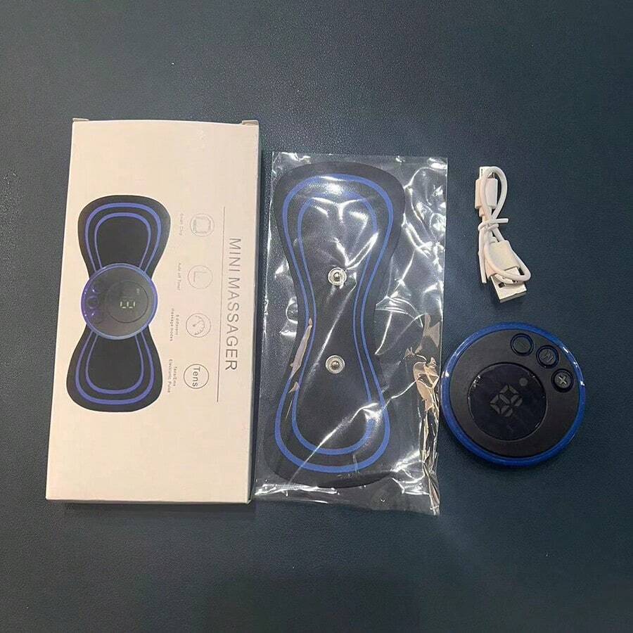 1pc Usb Rechargeable Mini Pulse Massage Sticker Muscle Massager For ...